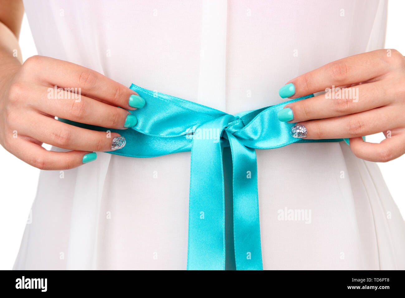 Blue ribbon belt hi-res stock photography and images - Alamy