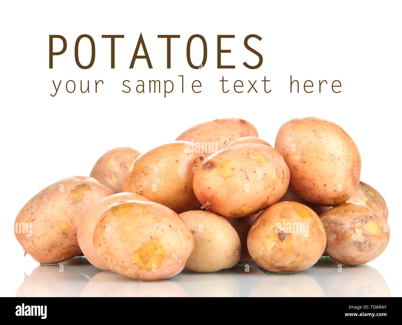 Potato isolated on white Stock Photo - Alamy