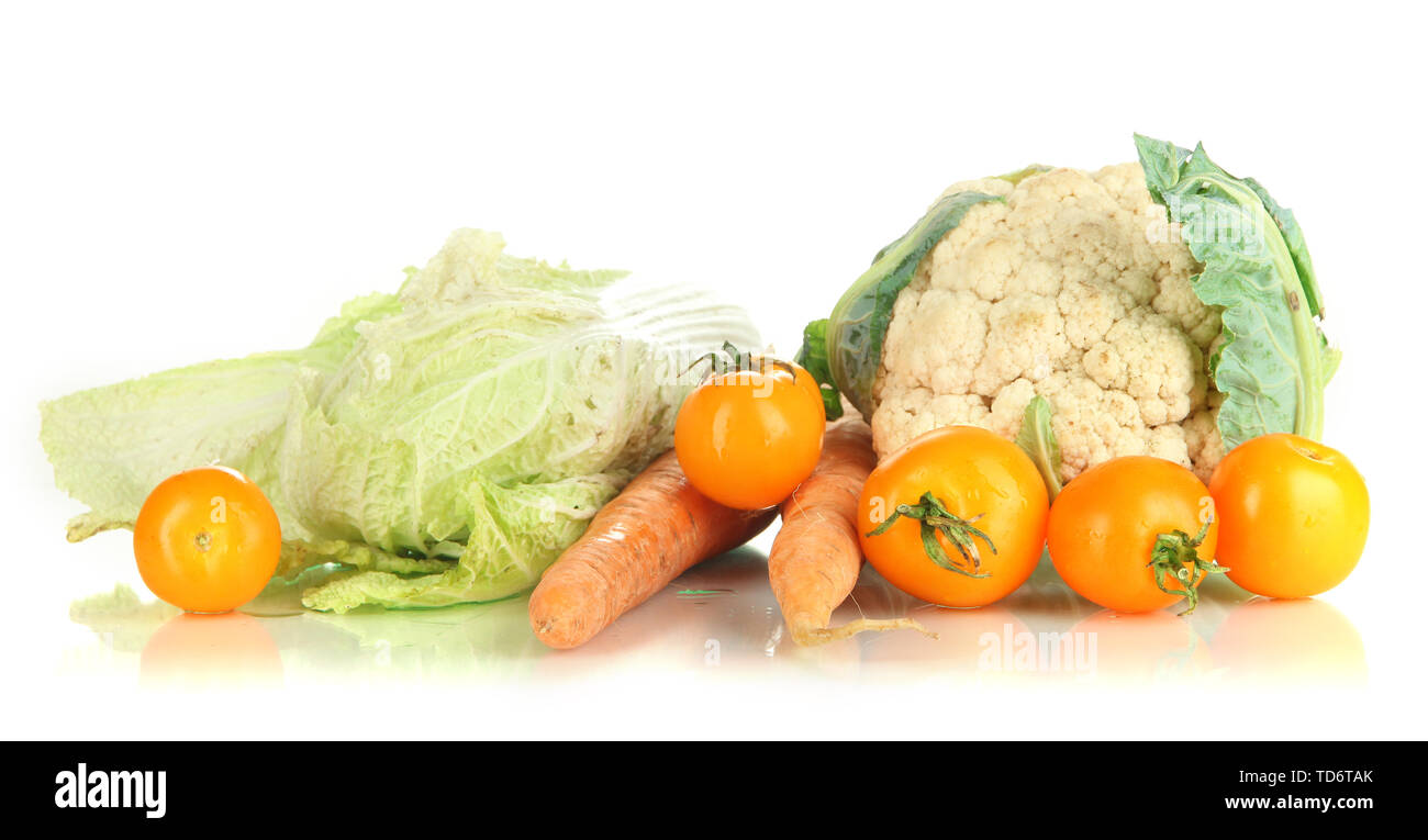 Fresh vegetables isolated on white Stock Photo - Alamy