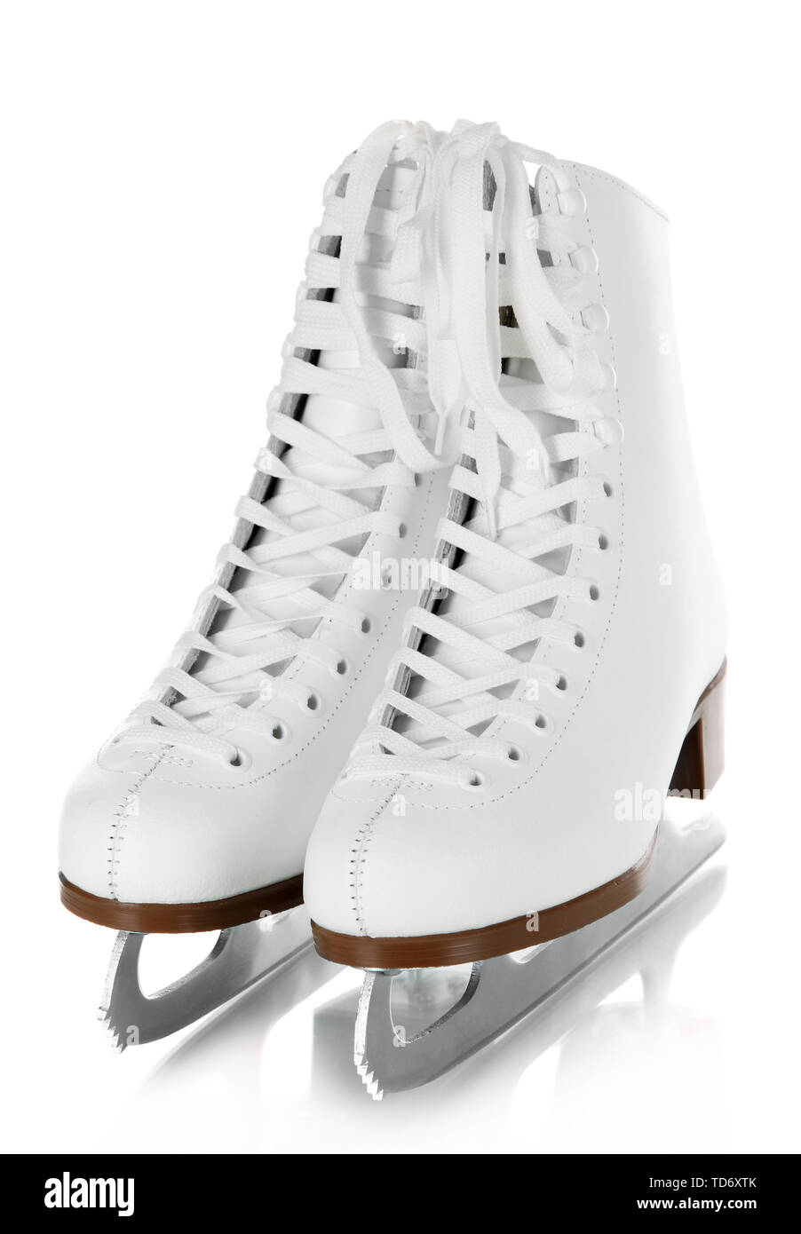 Figure skates isolated on white Stock Photo - Alamy