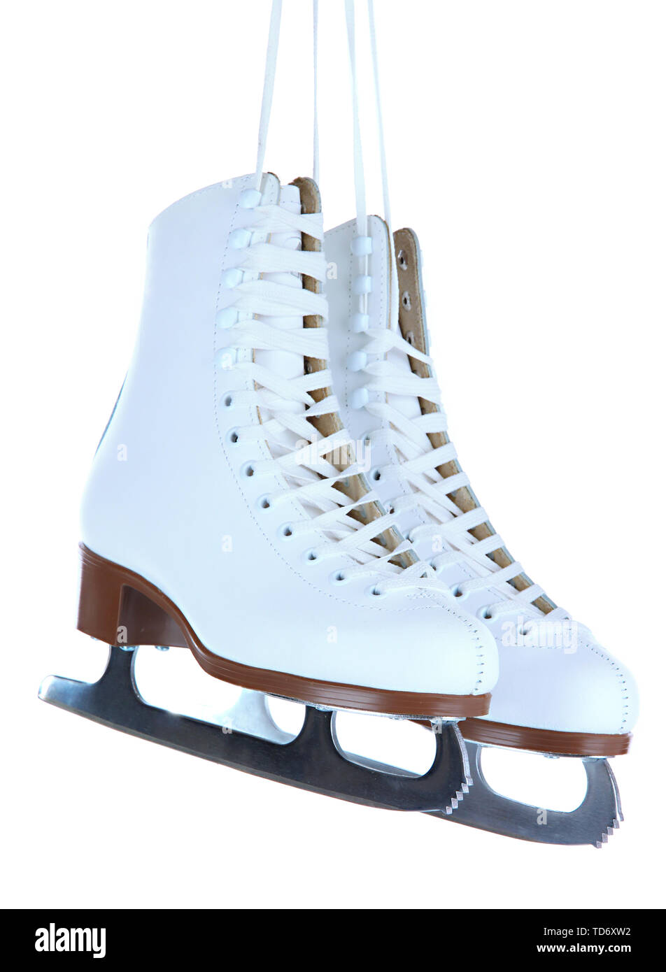 Figure skates isolated on white Stock Photo - Alamy