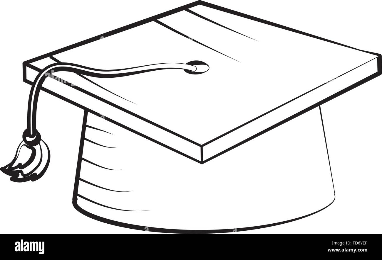 Graduation cap design, University education school college academic ...
