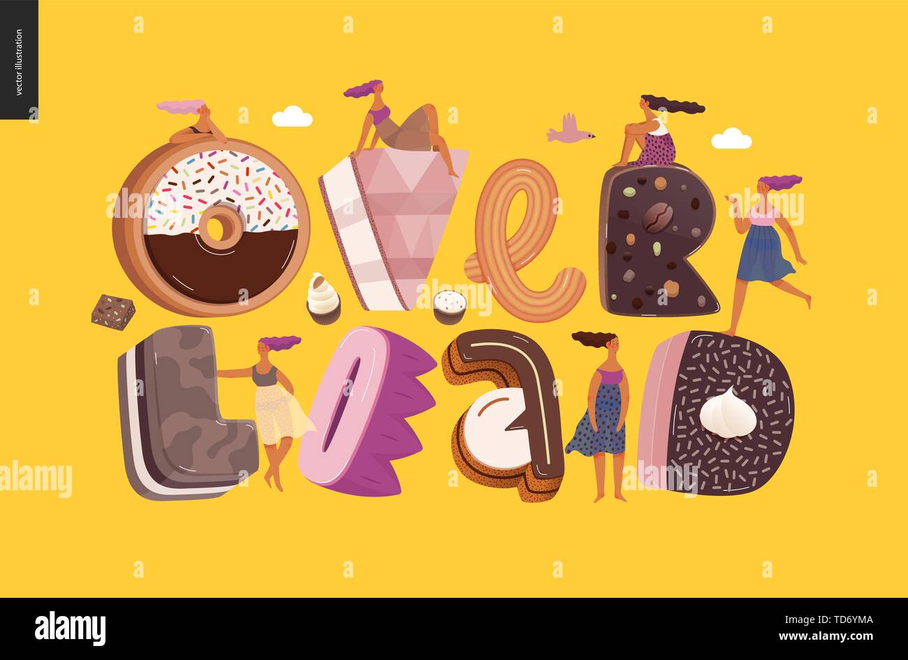 Biscuit caramel and chocolate Stock Vector Images - Alamy