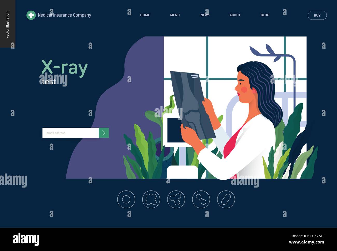 Medical digital radiography system Stock Vector Images - Alamy