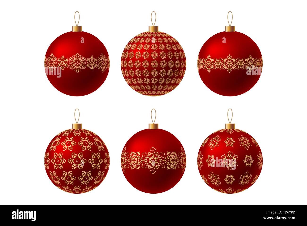 Pair Of Red Holiday Balls