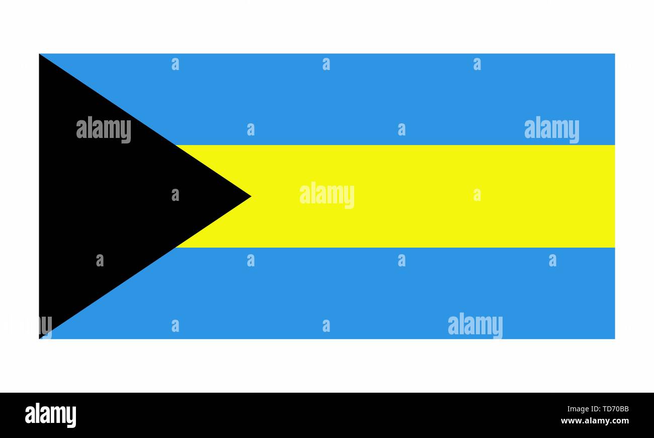Bahamas flag illustration Stock Vector Image & Art - Alamy