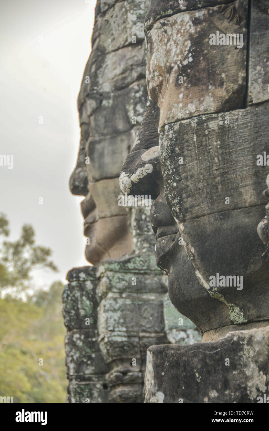 Angkor Wat Angkor's smile Stock Photo - Alamy