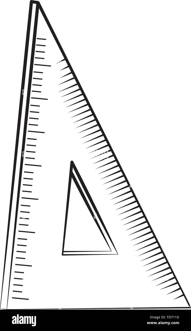 Ruler design, School supply object education study lesson and class ...