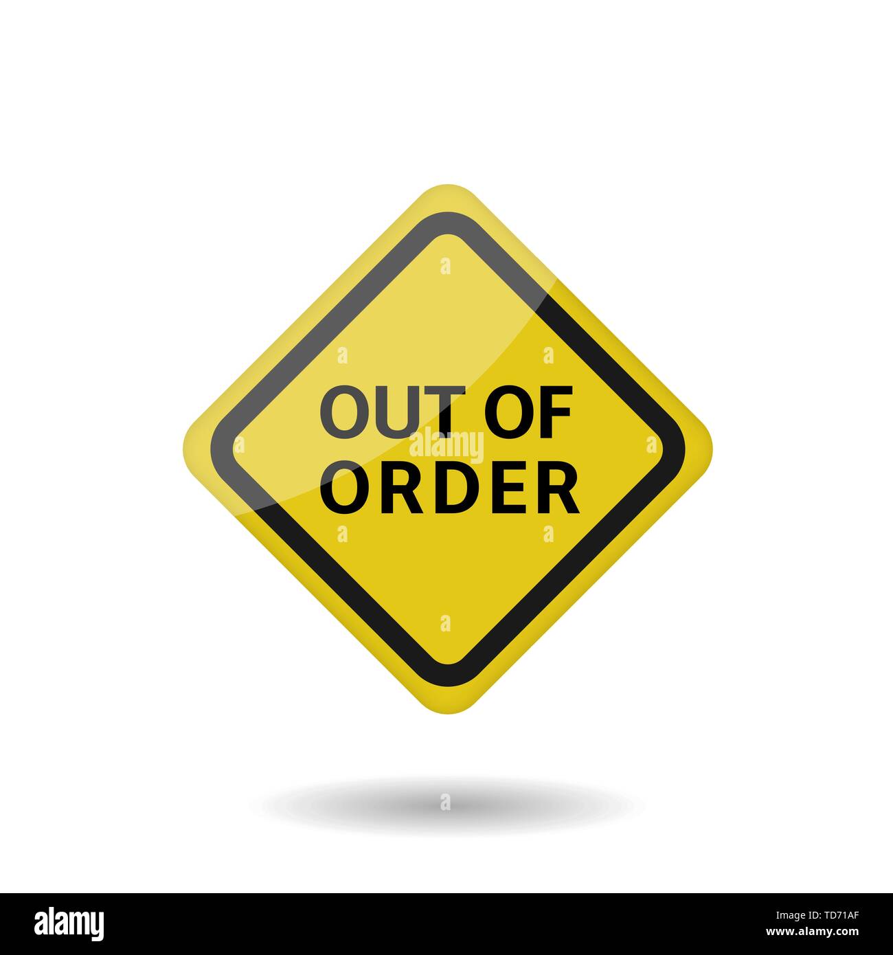 Out of order vector sign Stock Vector Image & Art - Alamy