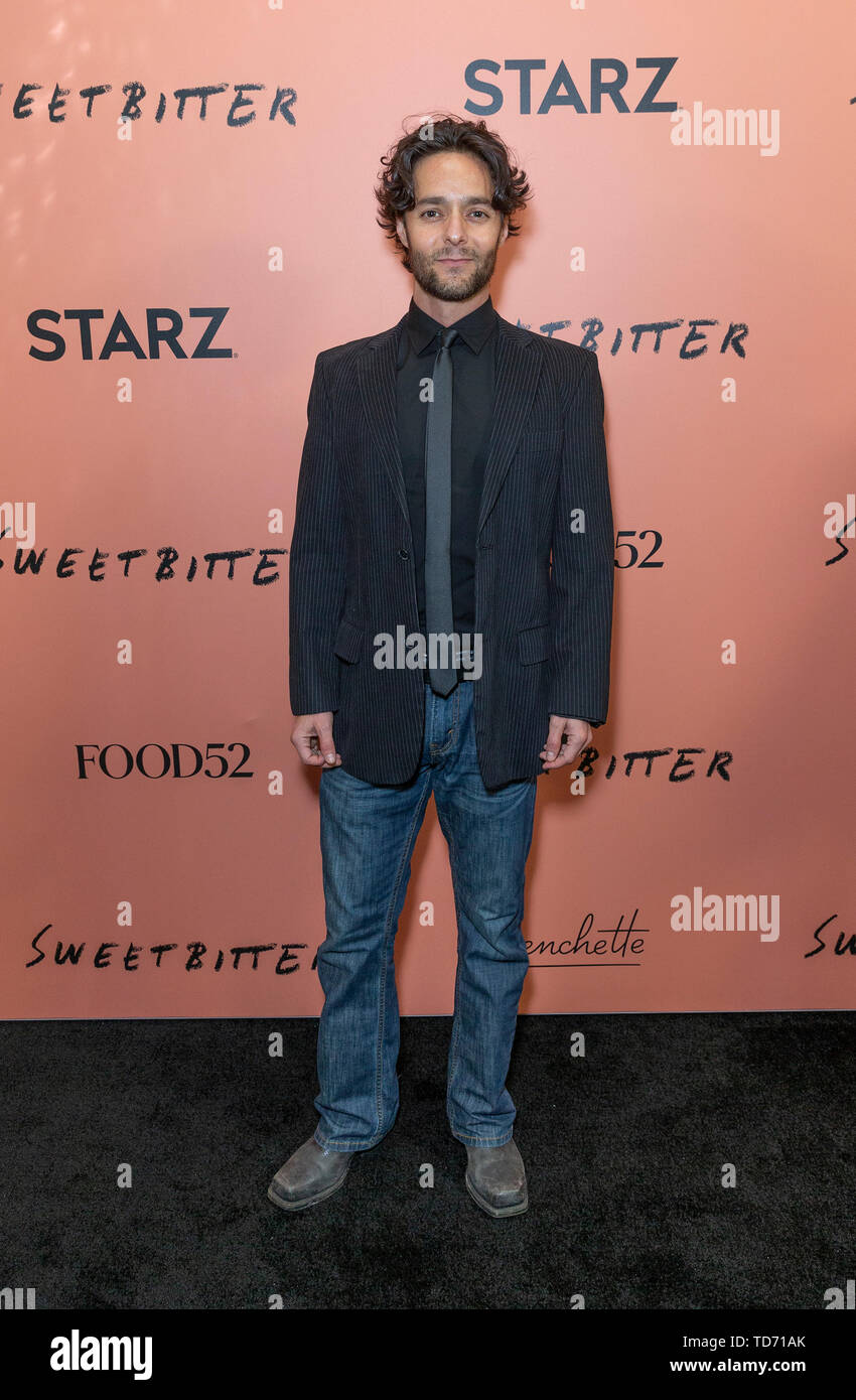 New York, USA. 12th June, 2019. Gabriel Gutierrez attends STARZ world ...