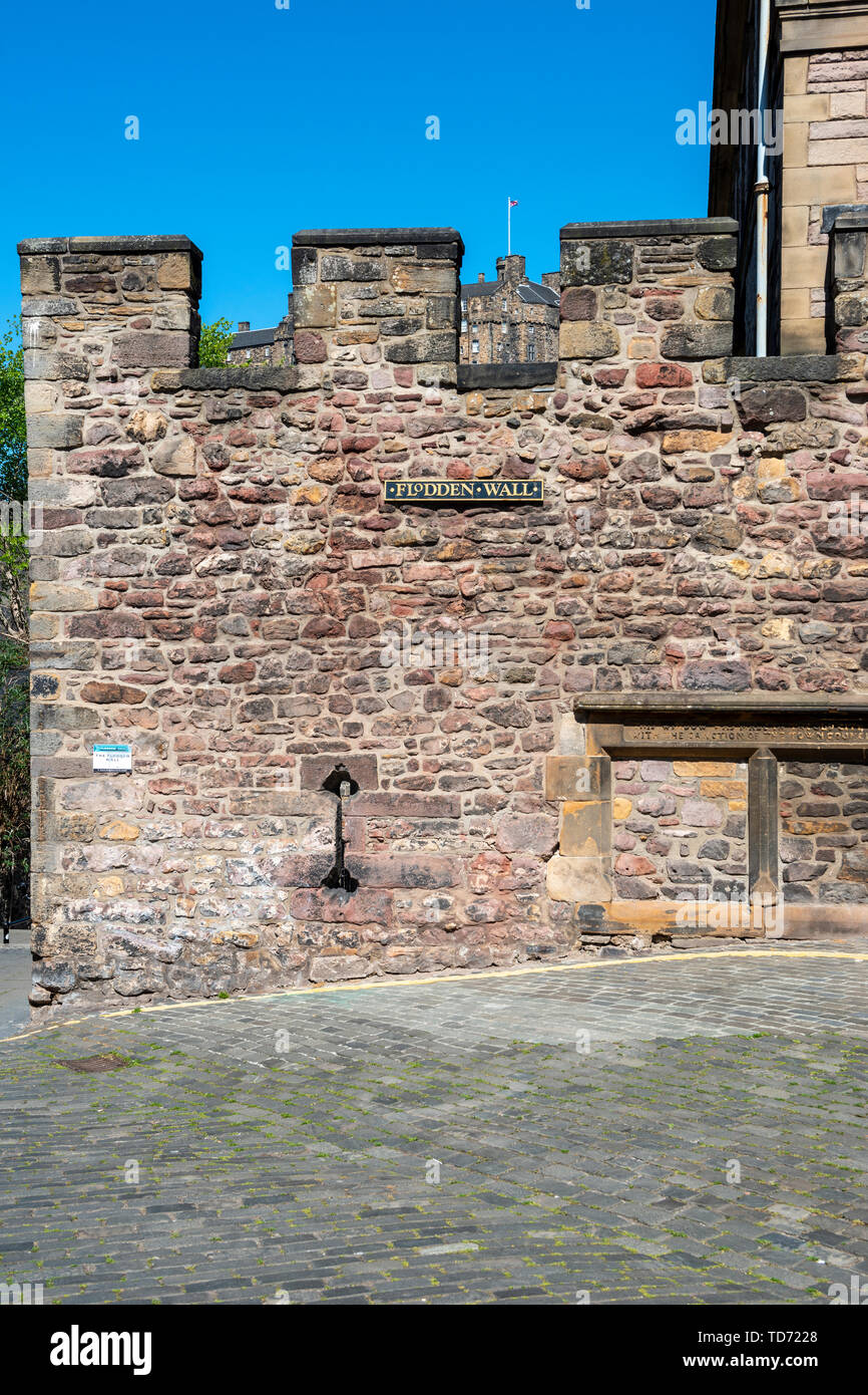 Remains of 16th Century Flodden Wall on the Vennel in Edinburgh Old ...