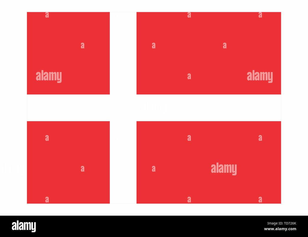 Denmark vector flag Stock Vector Images - Alamy