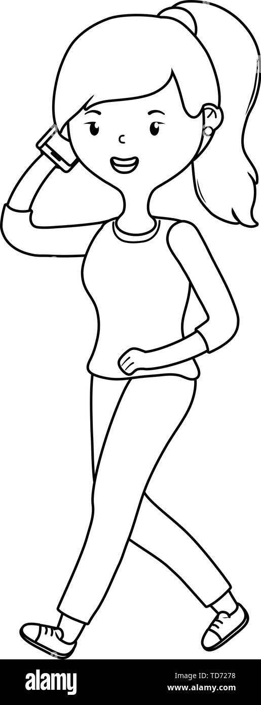 Avatar of a fashion woman cartoon design, Girl female person human and ...