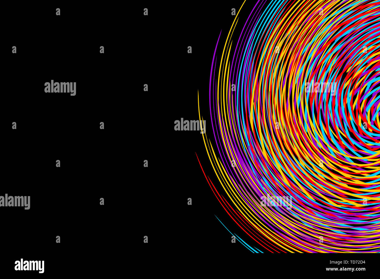 Color line composition distorted vortex abstract background Stock Photo ...