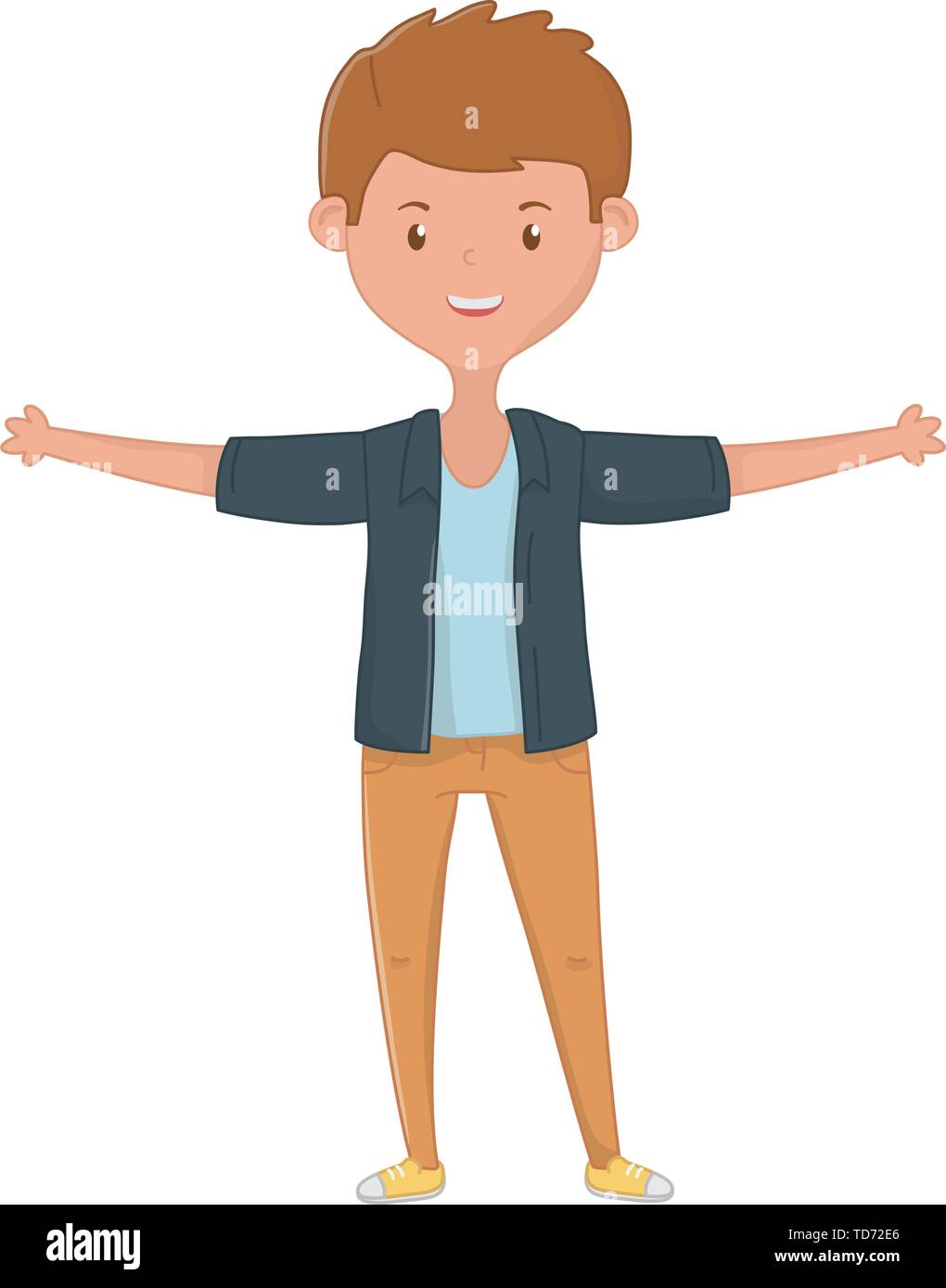 Teenager boy design, person portrait young youth student and teen theme ...