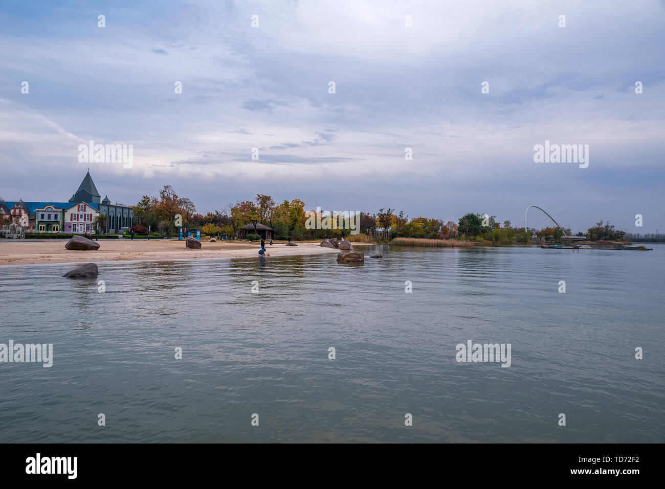 Luoma Lake, Suqian City Stock Photo - Alamy