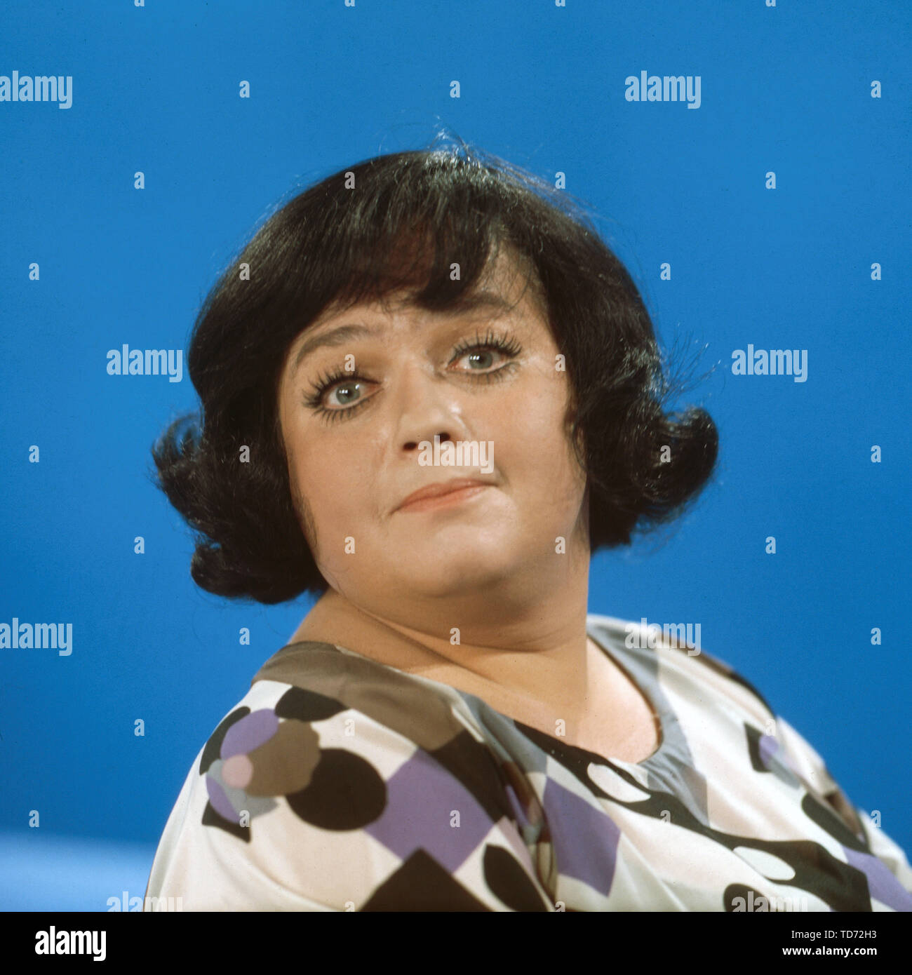 Trude Herr, deutsche Volksschauspielerin, Deutschland frühe 1970er ...