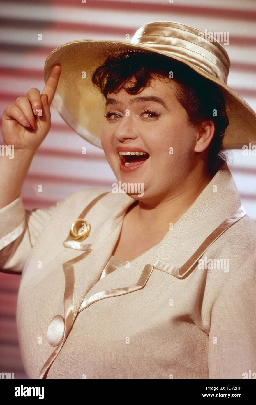Trude Herr, deutsche Volksschauspielerin, Deutschland frühe 1960er ...