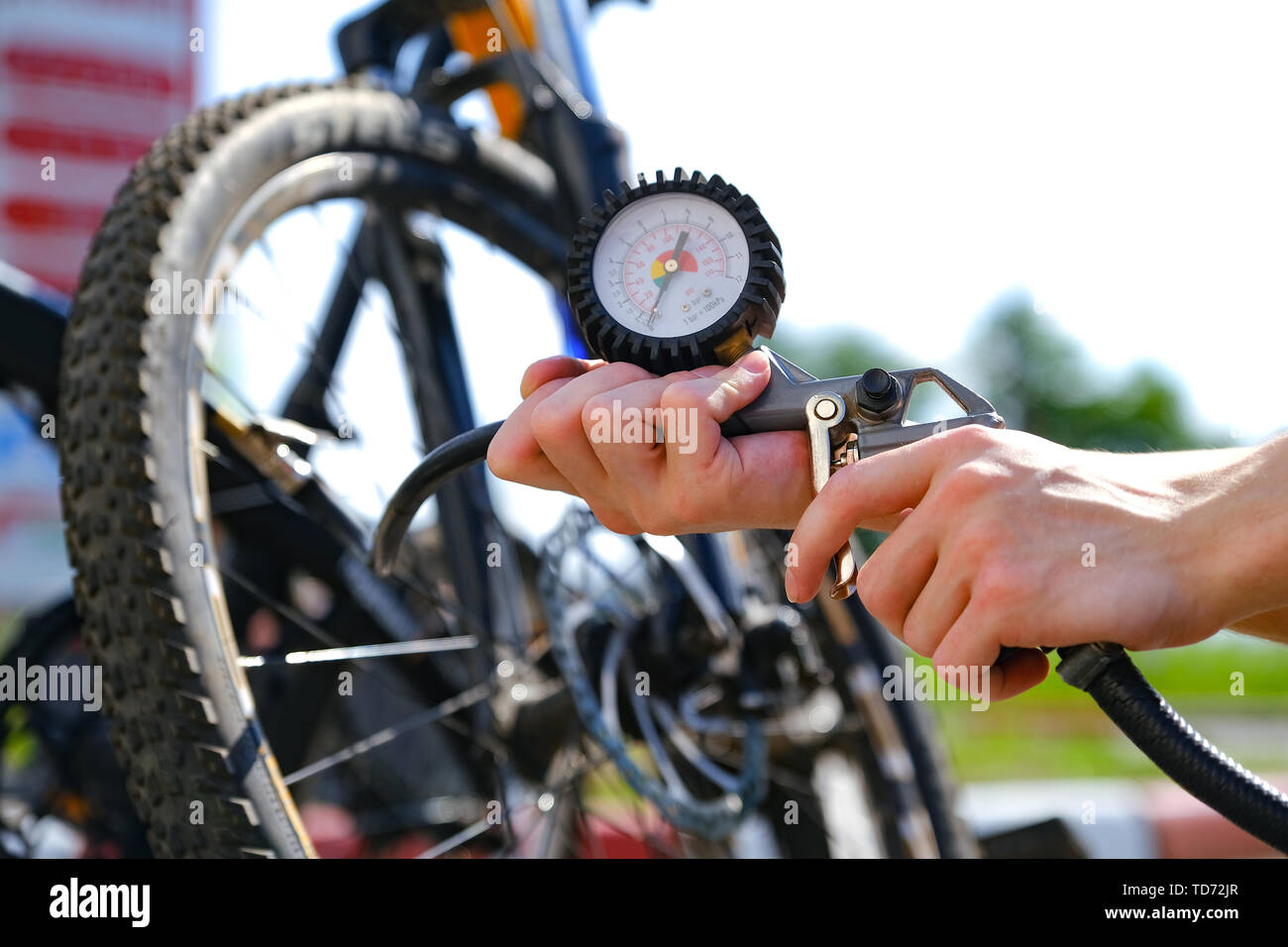 Bike Air Pressure Gauge