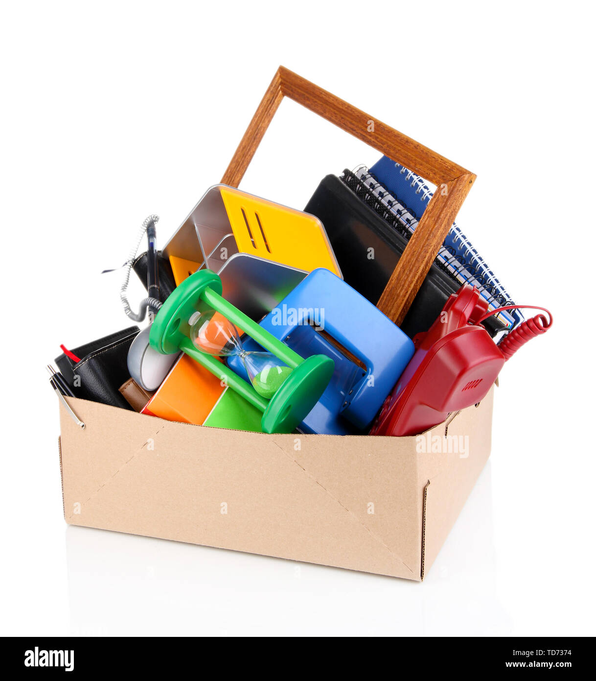 Documents carton Cut Out Stock Images & Pictures - Alamy