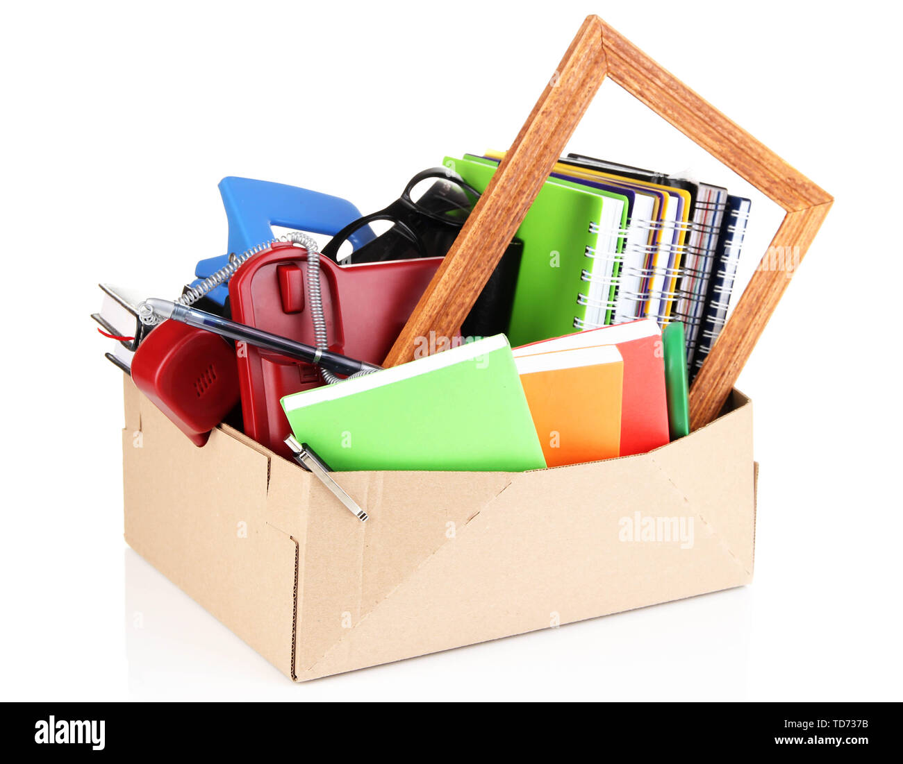 Documents carton Cut Out Stock Images & Pictures - Alamy