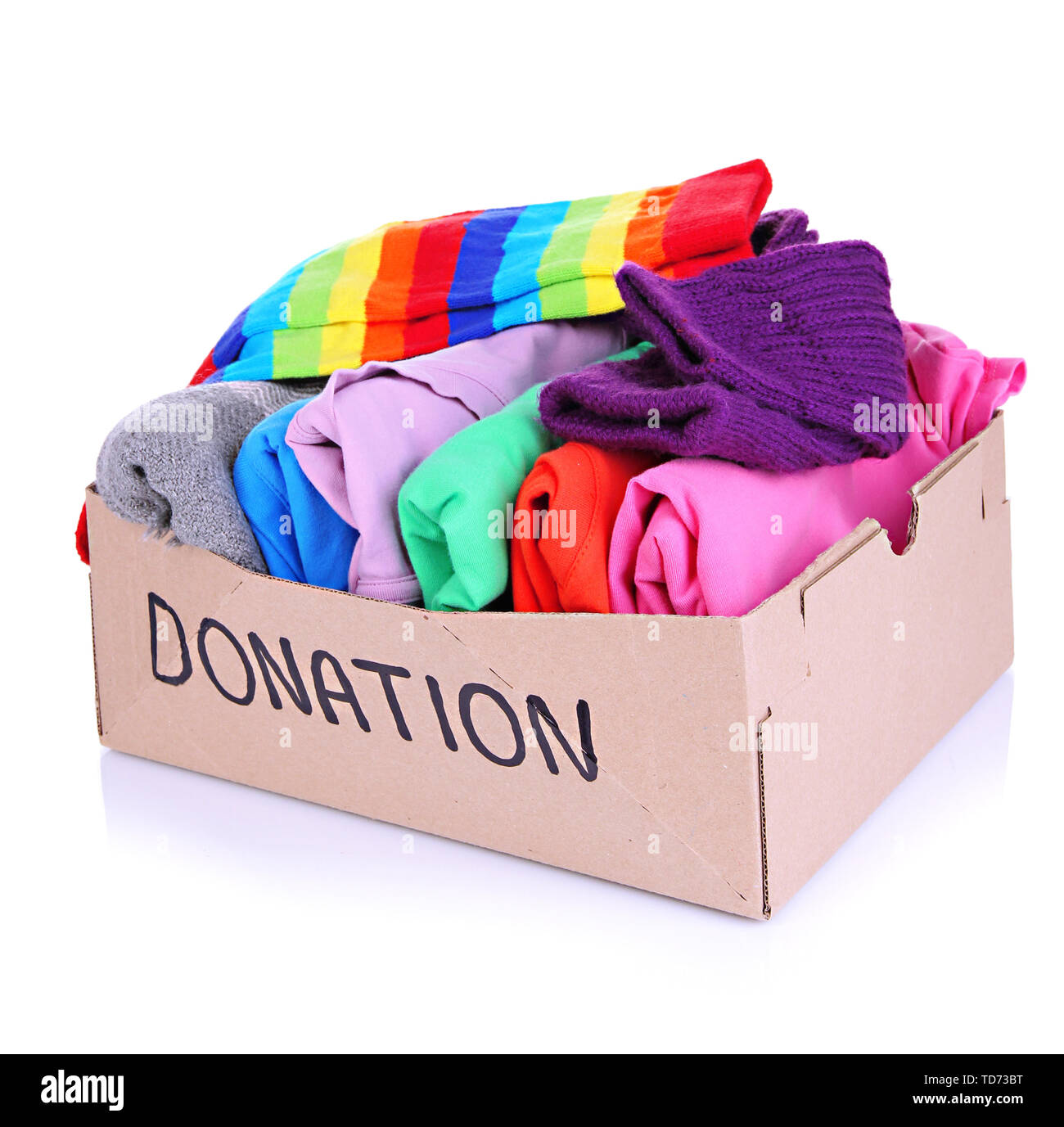 Donation box isolated hi-res stock photography and images - Alamy