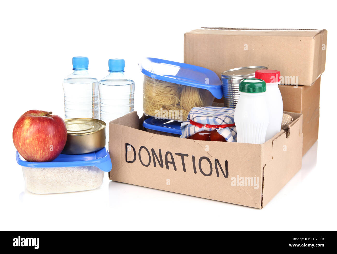 Donation box food delivery Cut Out Stock Images & Pictures - Alamy
