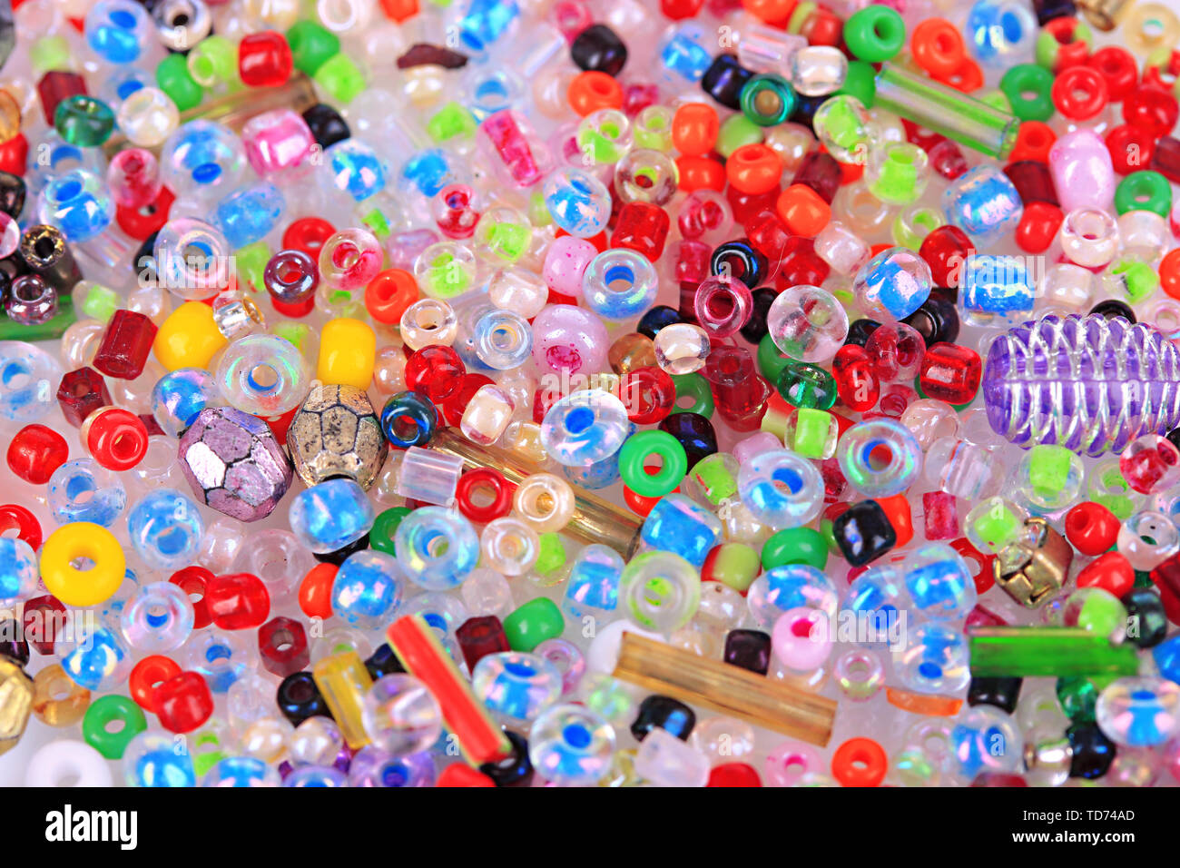Different beads close-up Stock Photo - Alamy