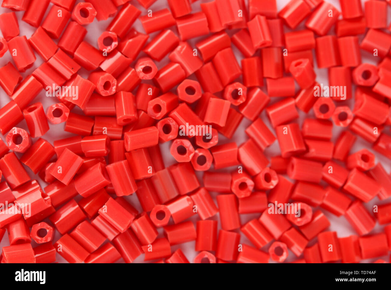 Red beads close-up Stock Photo - Alamy