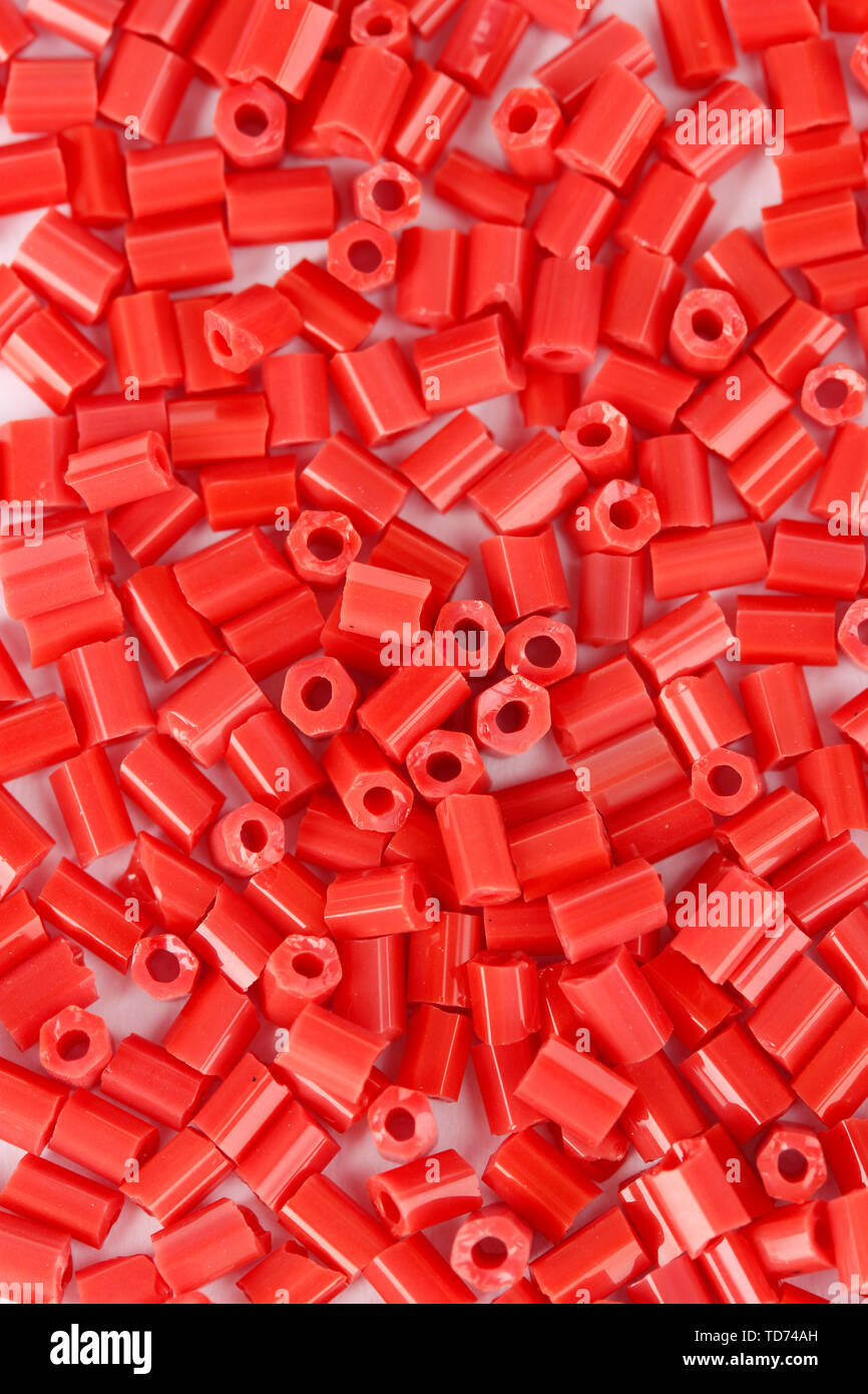 Red beads close-up Stock Photo - Alamy