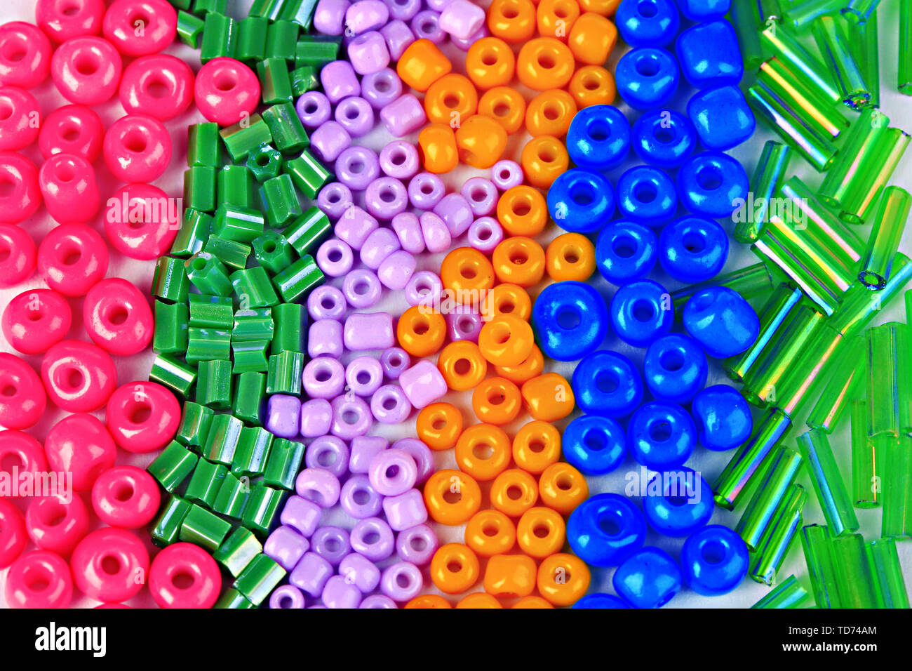 Different colorful beads close-up Stock Photo - Alamy
