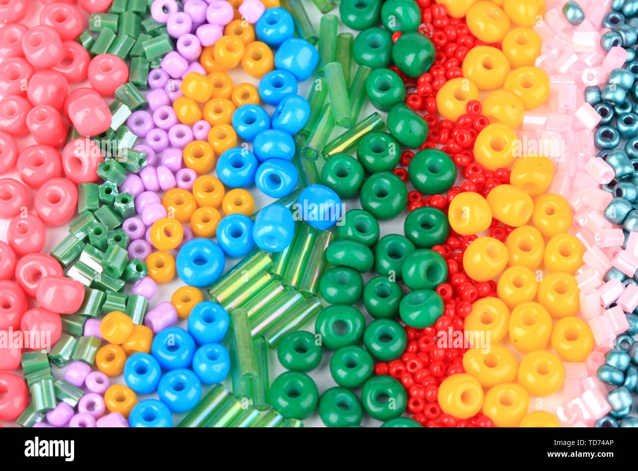 Different colorful beads close-up Stock Photo - Alamy