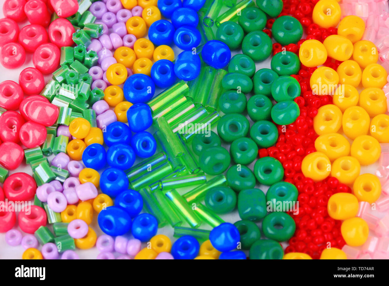 Different colorful beads close-up Stock Photo - Alamy