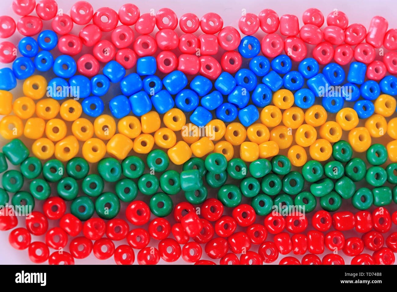 Different colorful beads close-up Stock Photo - Alamy