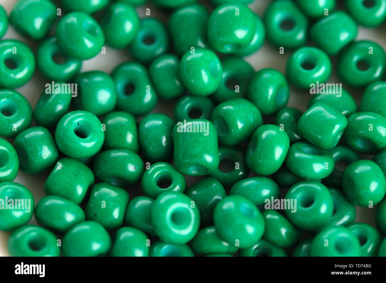 Green beads close-up Stock Photo - Alamy