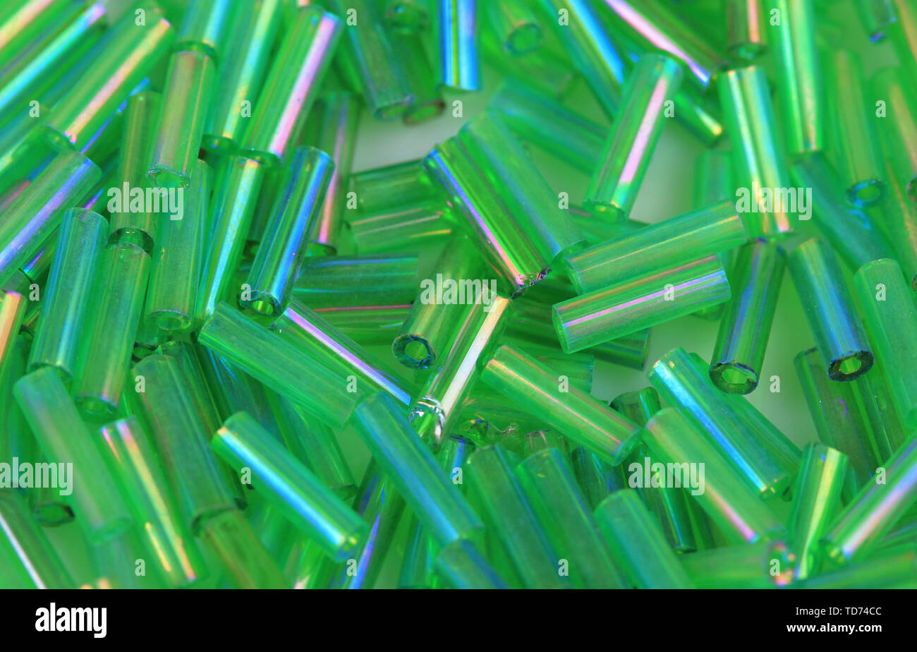 Green beads close-up Stock Photo - Alamy