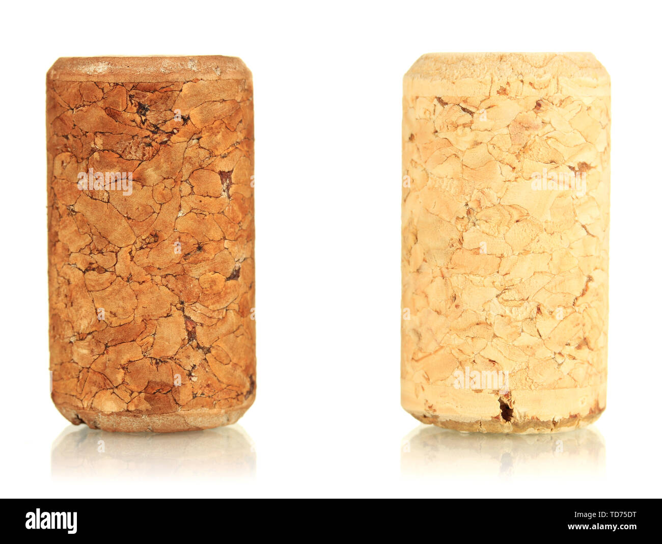 Wine corks isolated on white Stock Photo - Alamy
