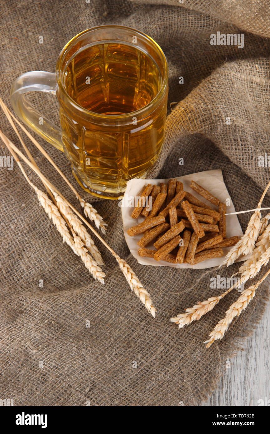 Crackers glass beer on hi-res stock photography and images - Alamy