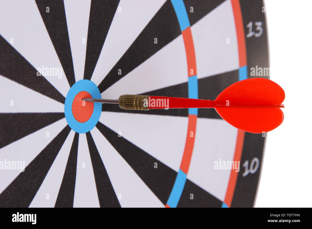 Target with dart close-up Stock Photo - Alamy
