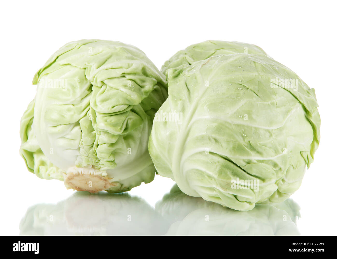 Cabbage isolated on white Stock Photo - Alamy