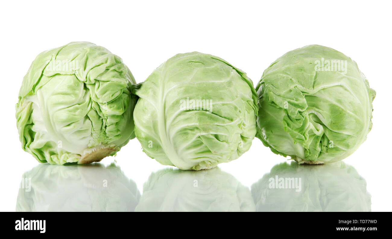 Cabbage isolated on white Stock Photo - Alamy