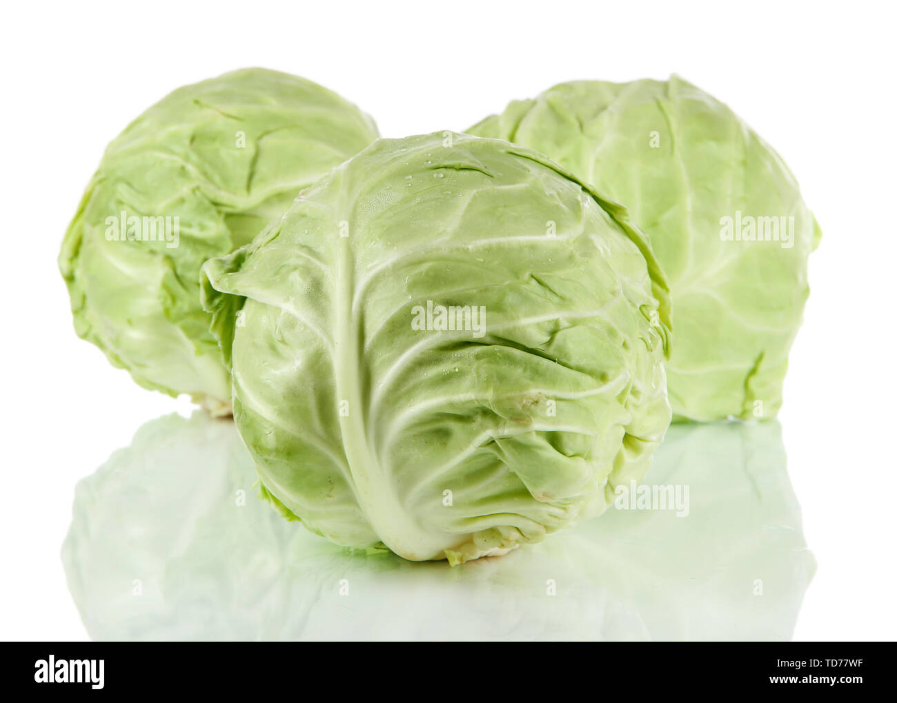 Cabbage isolated on white Stock Photo - Alamy