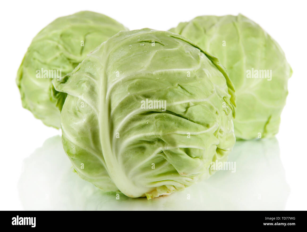 Cabbage isolated on white Stock Photo - Alamy