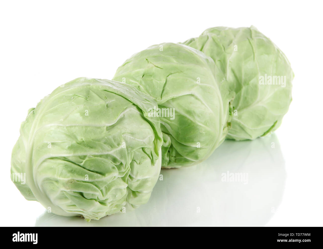 Cabbage isolated on white Stock Photo - Alamy