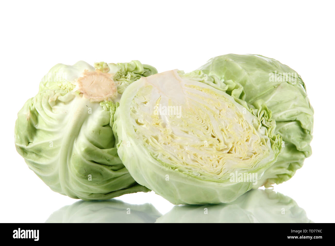 Cabbage isolated on white Stock Photo - Alamy
