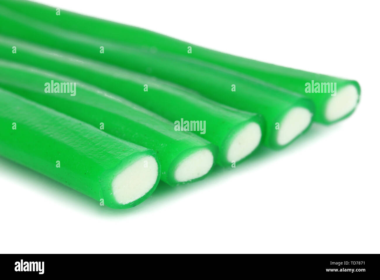 Sweet jelly candies isolated on white Stock Photo - Alamy