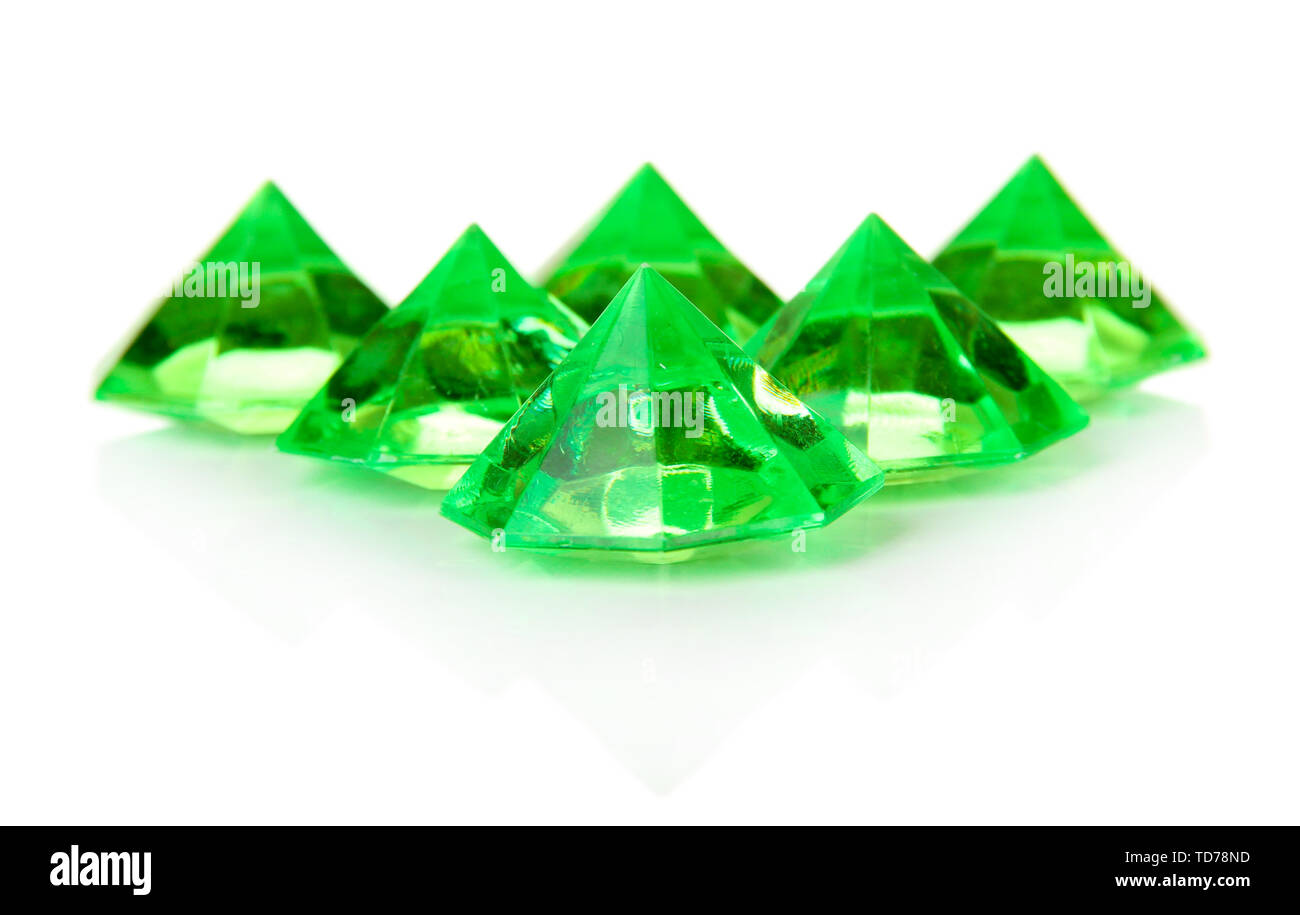 Diamonds isolated on white Stock Photo - Alamy