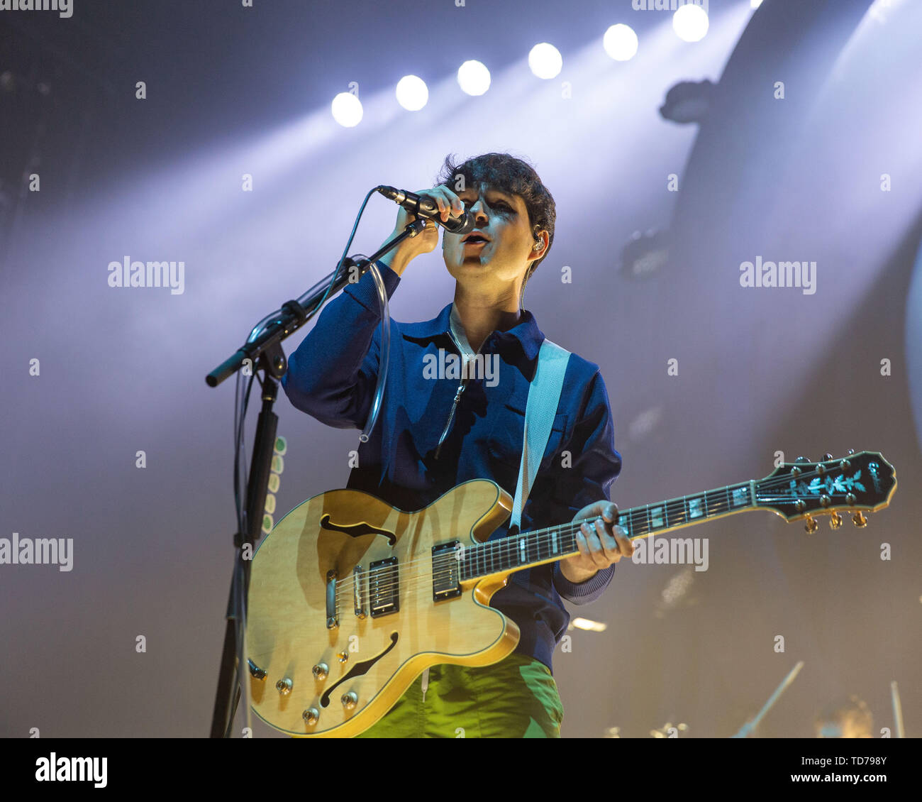 June 11, 2019 - Madison, Wisconsin, U.S - EZRA KOENIG of Vampire ...