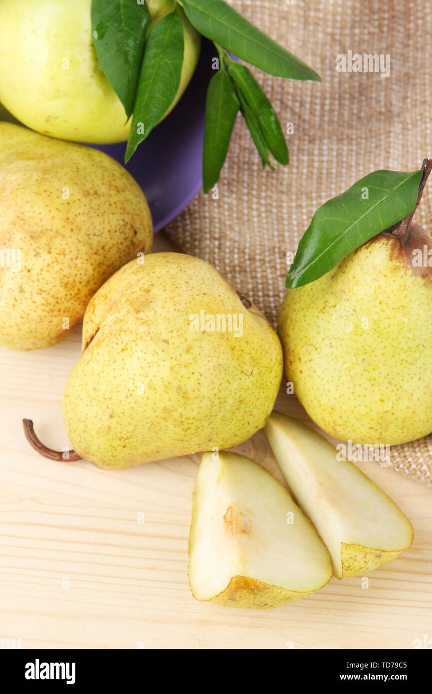 Ripe pears in bucket hi-res stock photography and images - Alamy