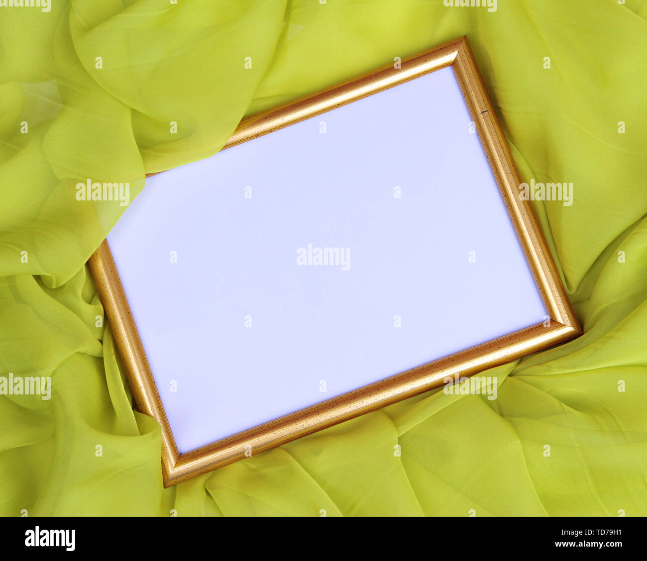 Empty frame on beautiful silk background Stock Photo - Alamy